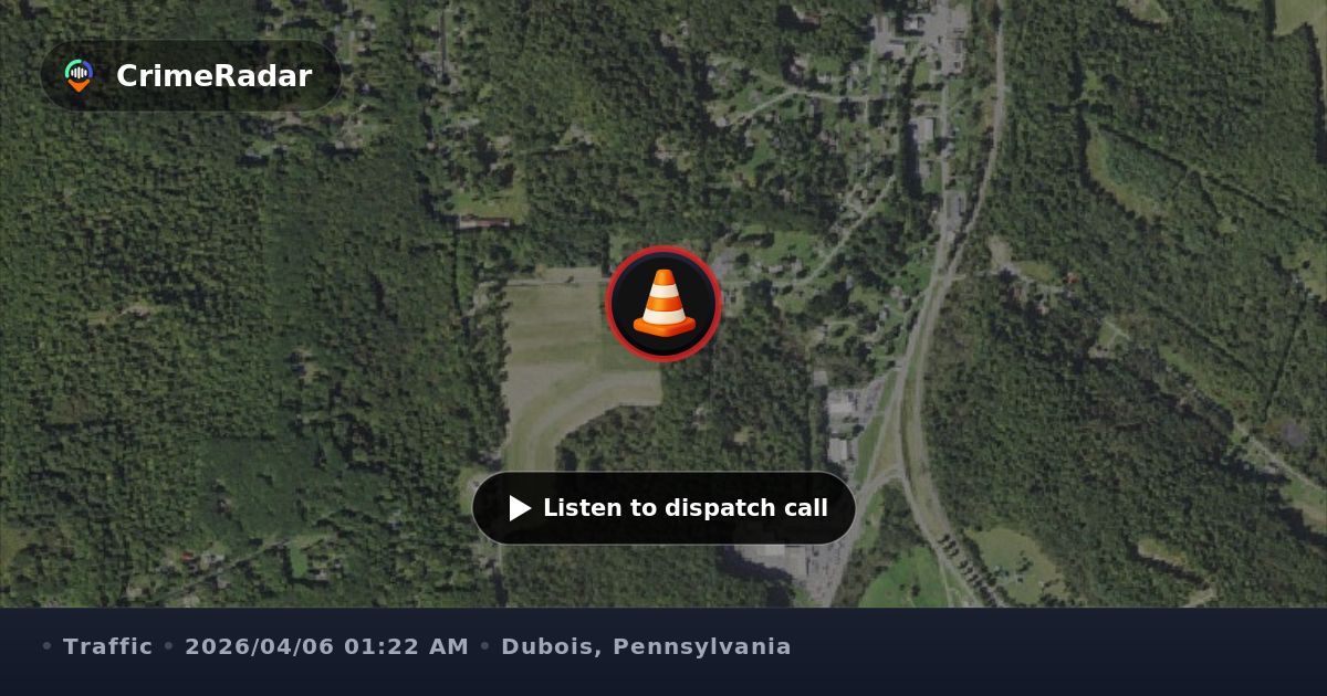 Motorcycle crash with injuries on Blinker Parkway, Dubois PA | CrimeRadar