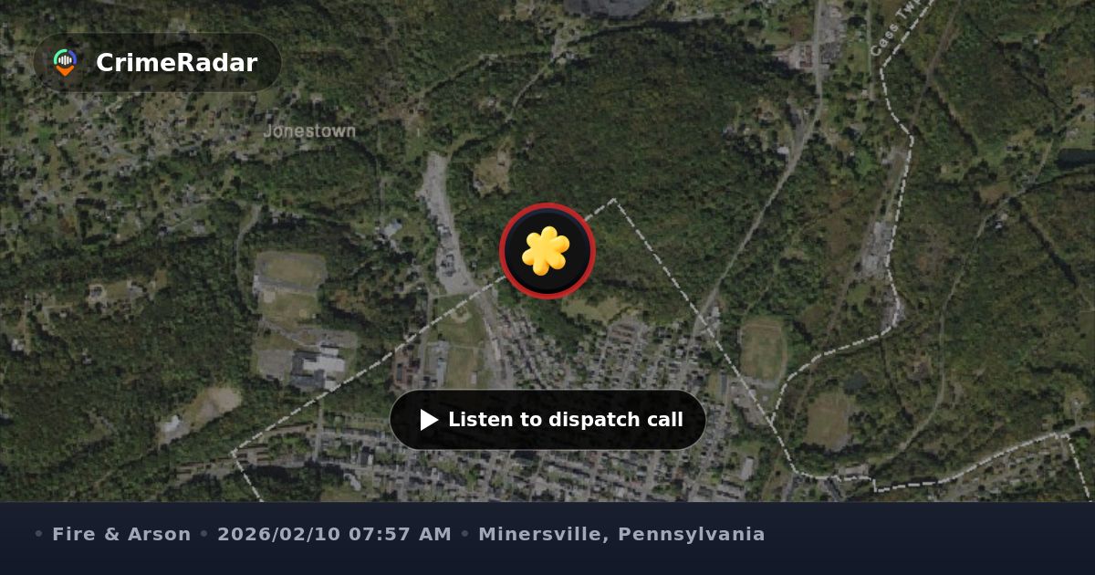 Smoke in house traced to oil burner problem, Minersville PA | CrimeRadar