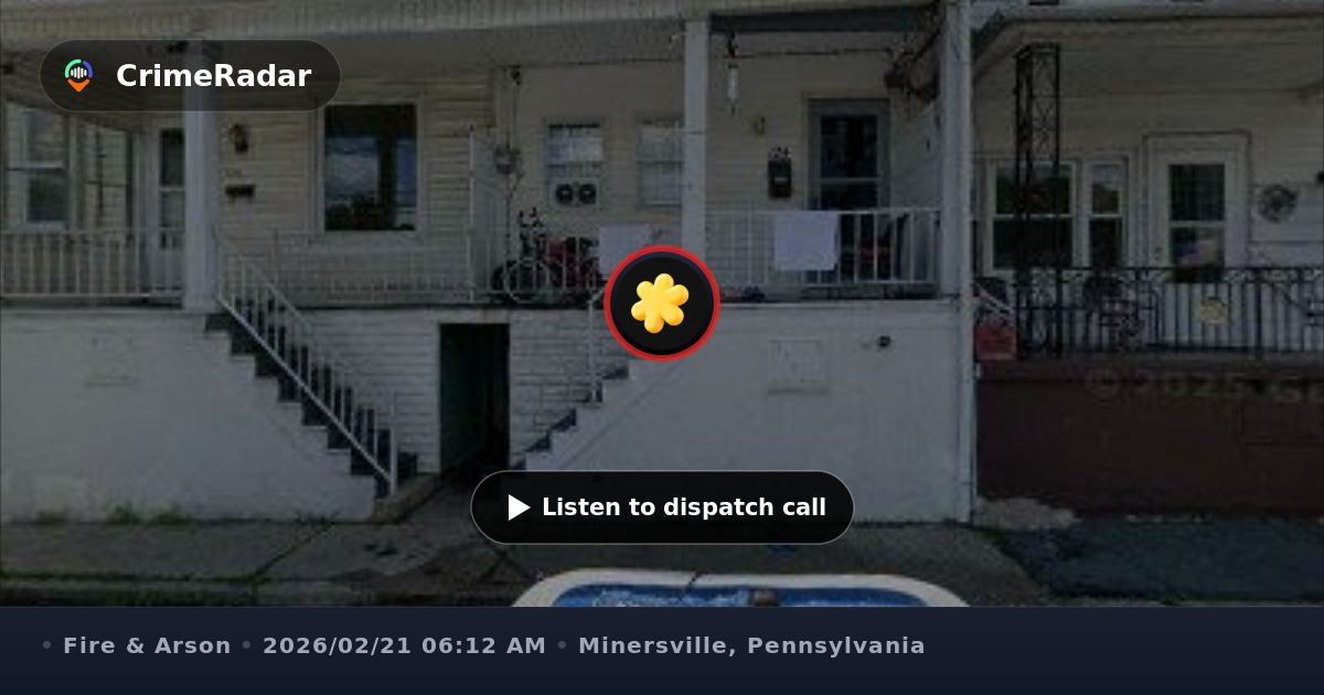 Small house fire near Westwood Street in Minersville Borough ...