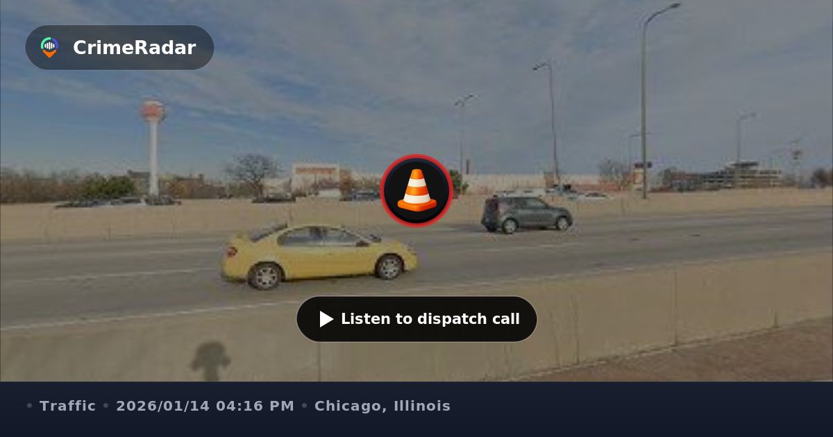 Traffic lane closed after crash on I-90 eastbound, Chicago IL | CrimeRadar
