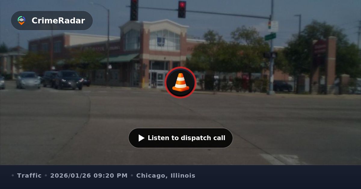 Officers pursue pickup fleeing near Harlem Ave, Chicago IL | CrimeRadar