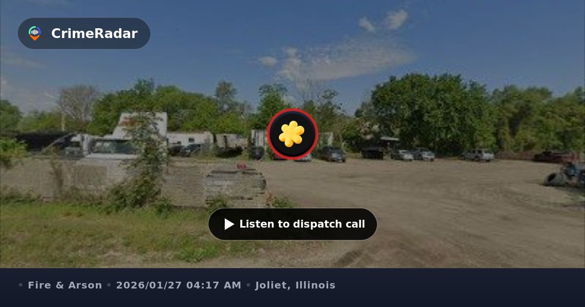 Apparent structure fire near Patterson Rd in Joliet, Joliet IL | CrimeRadar