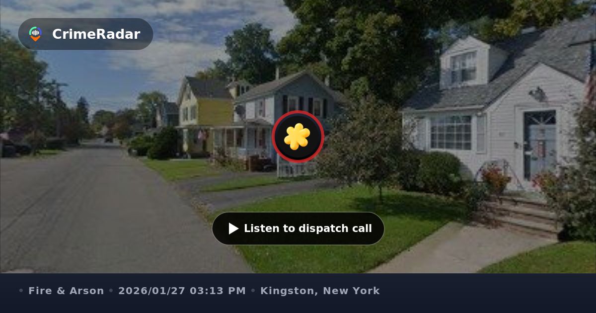 Fire crews refill hydrant near Kingsman Manor, Kingston NY | CrimeRadar