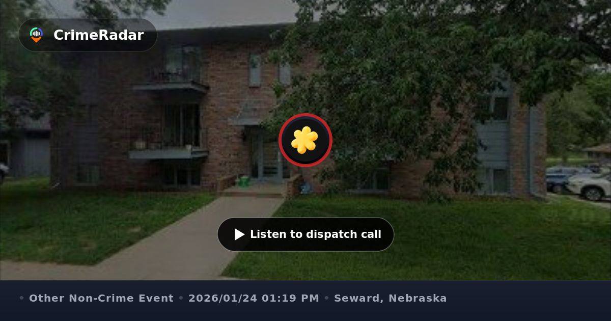 Possible flooding issue at Lincoln St apartments, Seward NE | CrimeRadar