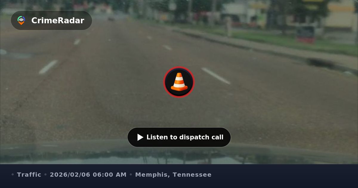 Injury crash on I-40 near Sycamore View Rd, Memphis TN | CrimeRadar