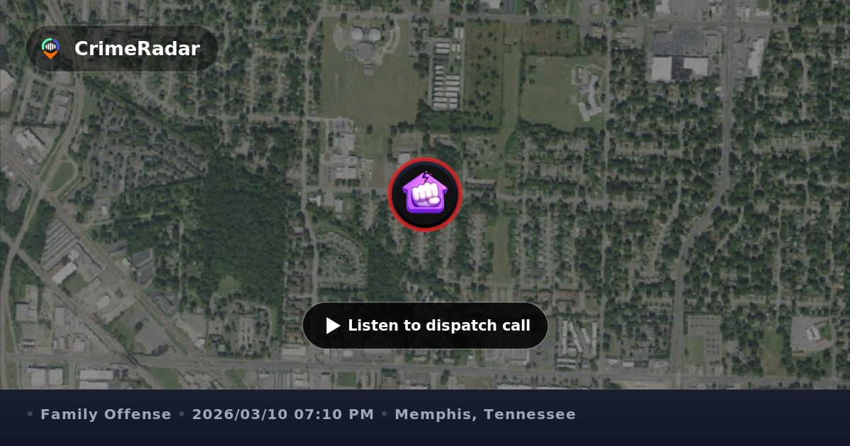 Domestic disturbance at Pinebrook Apartments, Memphis TN | CrimeRadar