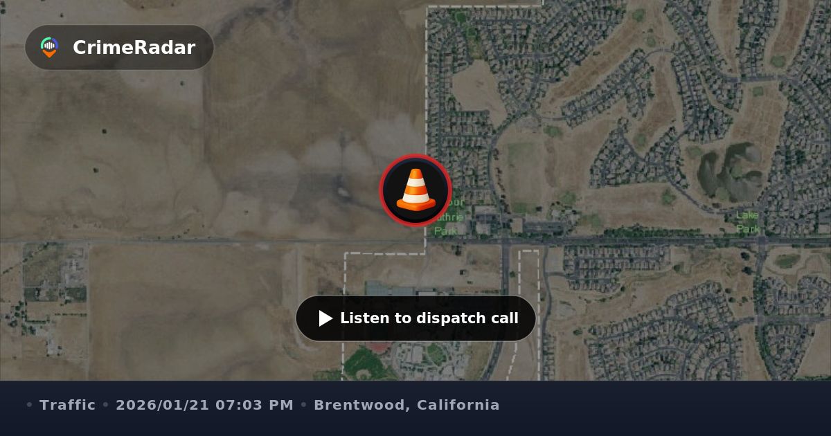 Two vehicles crash near Balfour and American, Brentwood CA | CrimeRadar