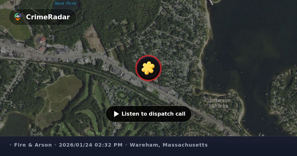 Engines respond to indoor odor near Bay Pointe Dr, Wareham MA | CrimeRadar