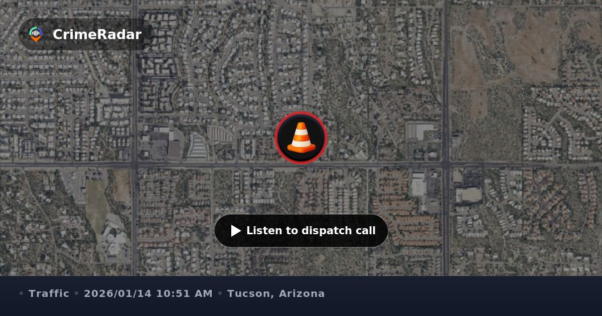 Units respond to apparent traffic crash near East Hollow Way, Tucson AZ ...