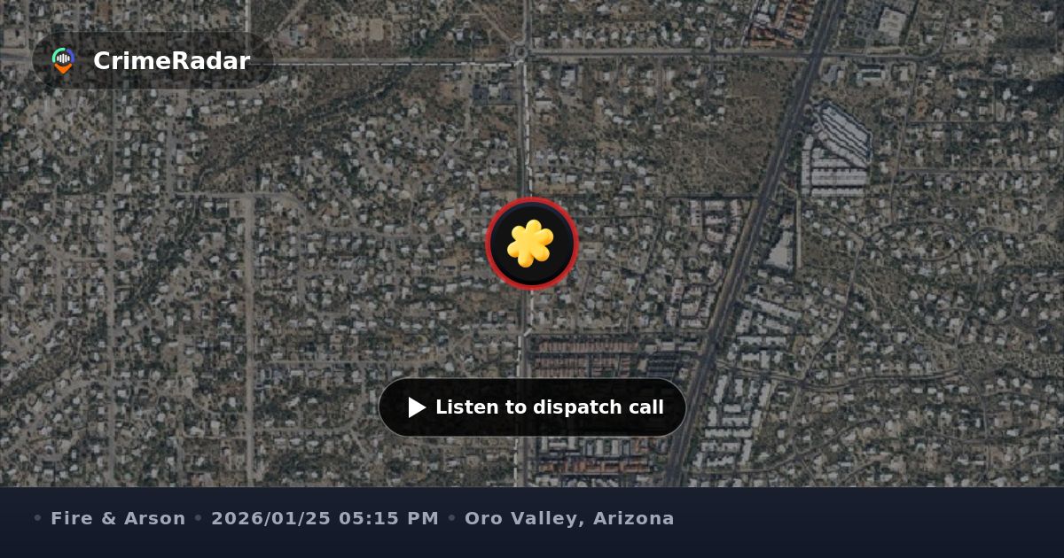 Fire crews respond to possible fire on North Oracle Rd, Oro Valley AZ ...