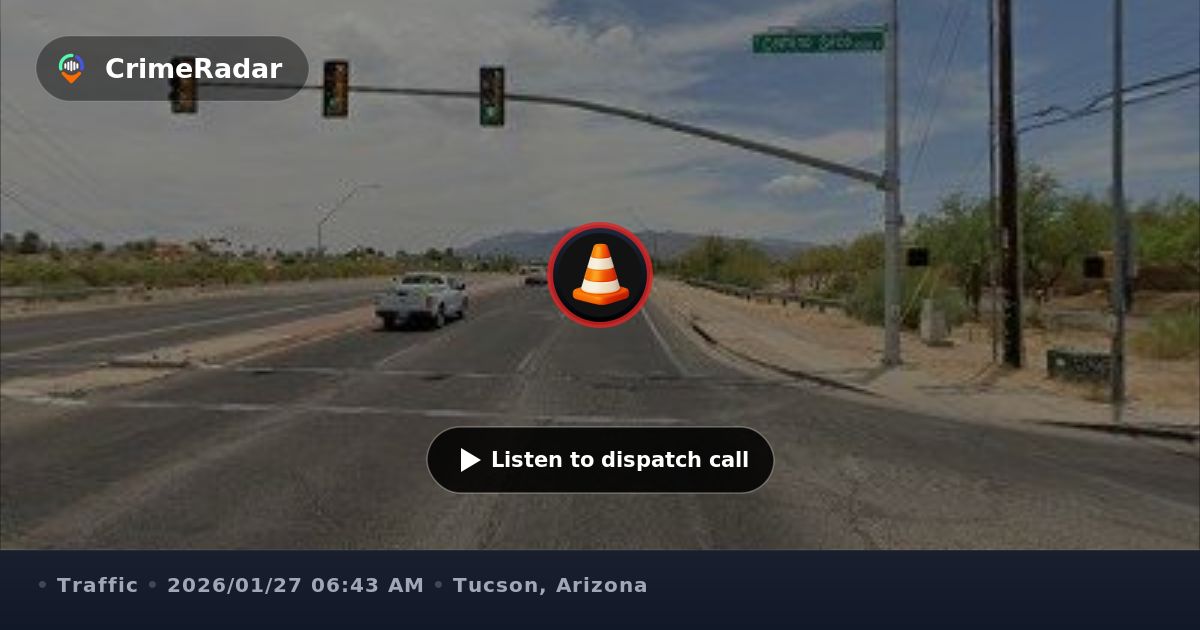 Possible traffic accident near South Camino Seco, Tucson AZ | CrimeRadar