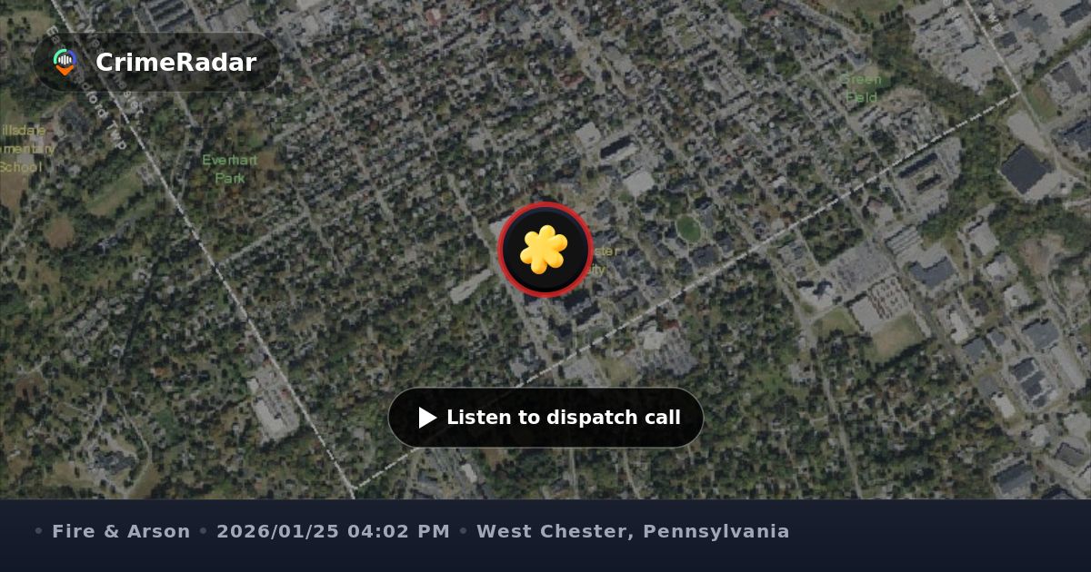 Fire alarm sounded at apartment complex near Rosedale Ave, West Chester ...