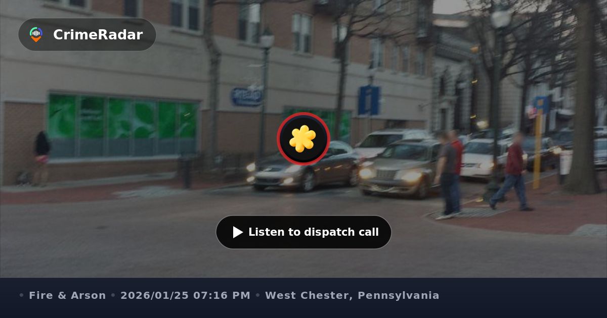 Fire alarm activation on North High Street, West Chester PA | CrimeRadar