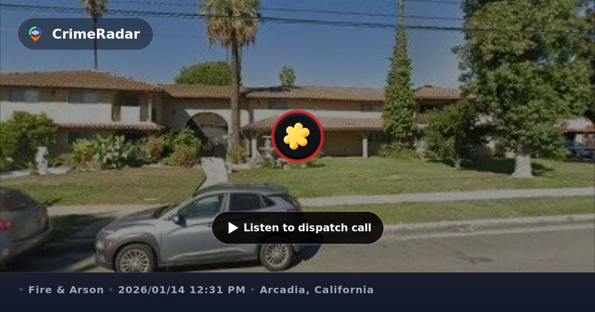 Smoke investigation at Live Oak Plaza, Arcadia CA | CrimeRadar