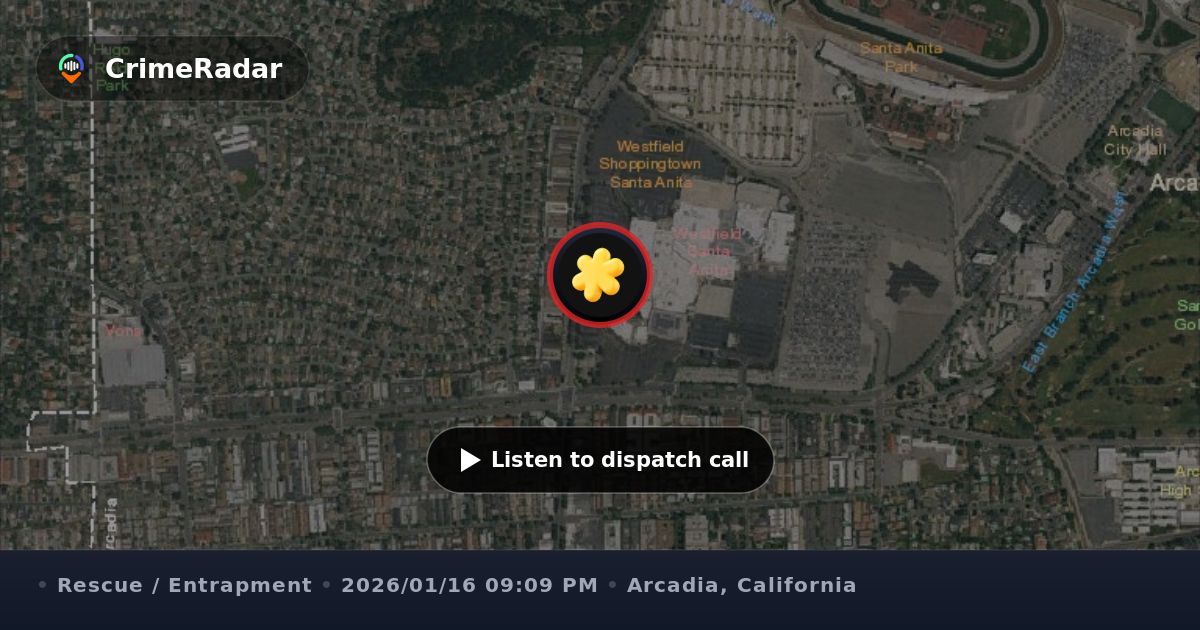 Elevator rescue at Santa Anita Mall, Arcadia CA | CrimeRadar