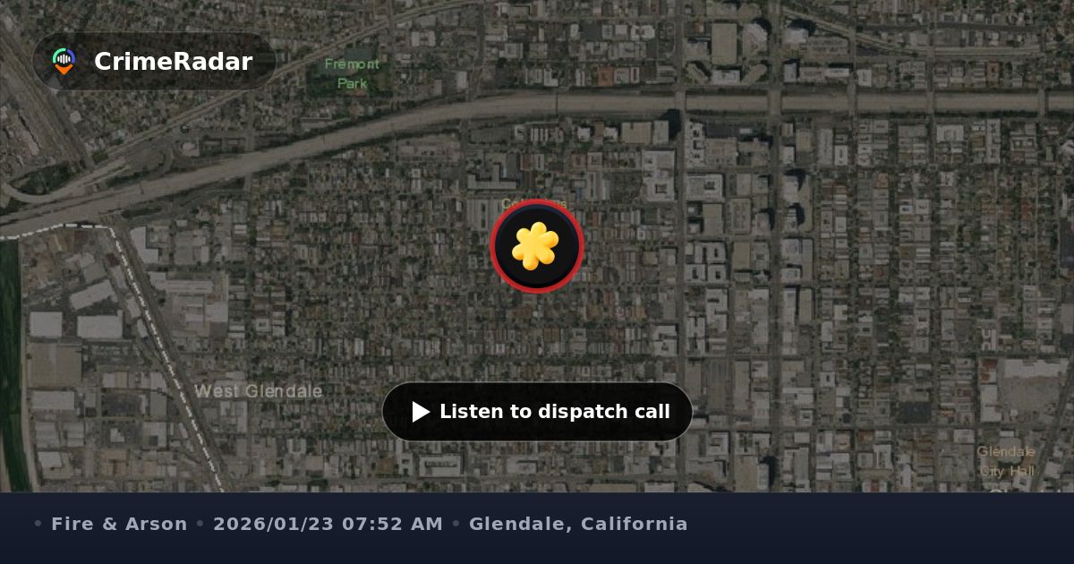 Fire alarm triggers near Americana Way in Glendale, Glendale CA ...