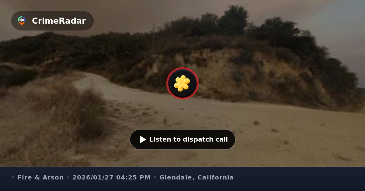 Fire crews respond to smoke near Markridge Road, Glendale CA | CrimeRadar