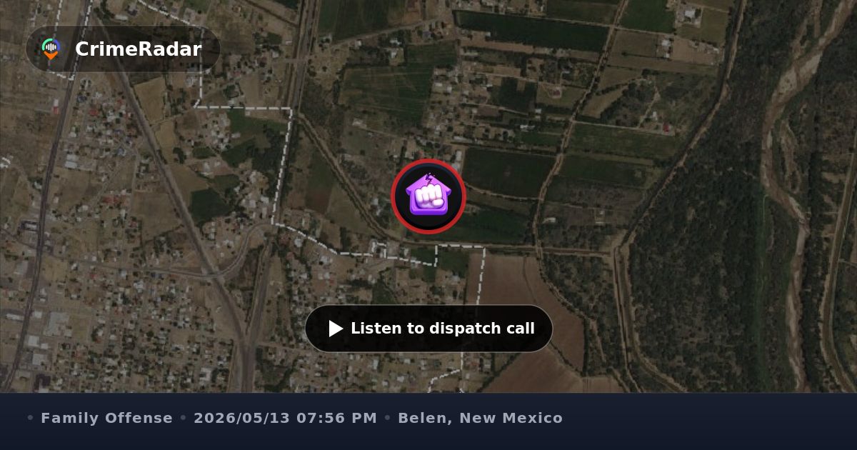 Rescue units stage for domestic incident, Belen NM | CrimeRadar
