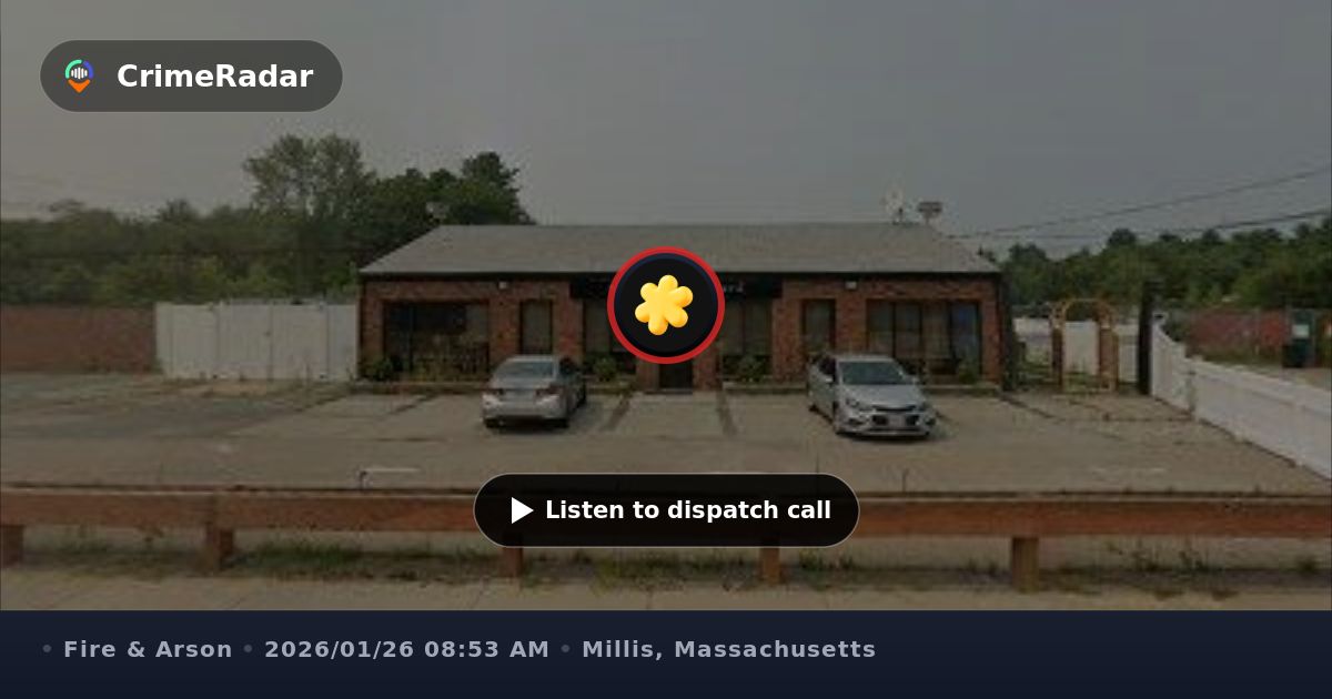 Vehicle fire contained near Main St, Millis MA | CrimeRadar