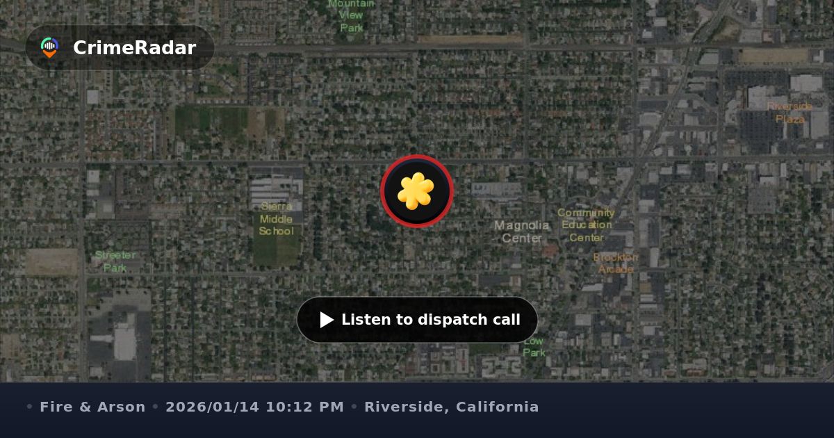 Fire crews respond to structure fire near Magnolia Ave, Riverside CA ...