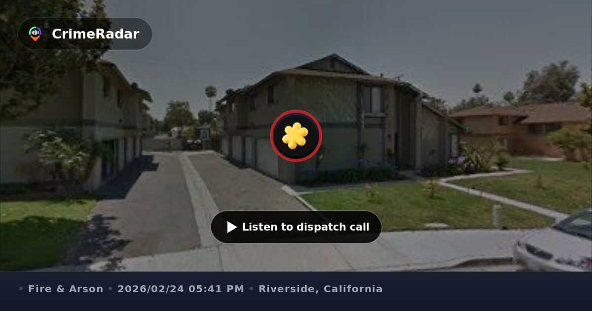 Fire reported at Fillmore and Magnolia, Riverside CA | CrimeRadar