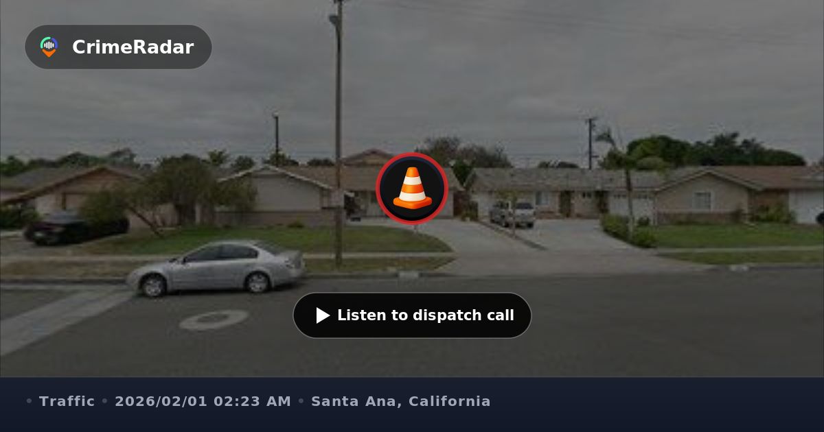 Injury collision near South Mohawk Drive, Santa Ana CA | CrimeRadar