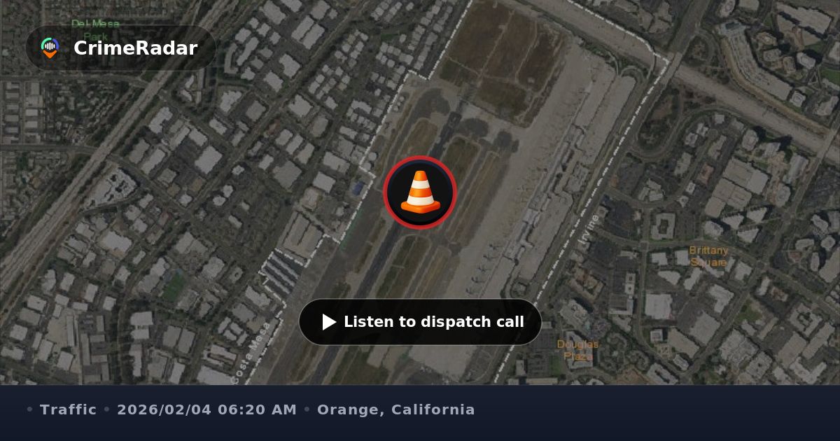 Crash with injuries reported at airport terminal, Orange County CA ...