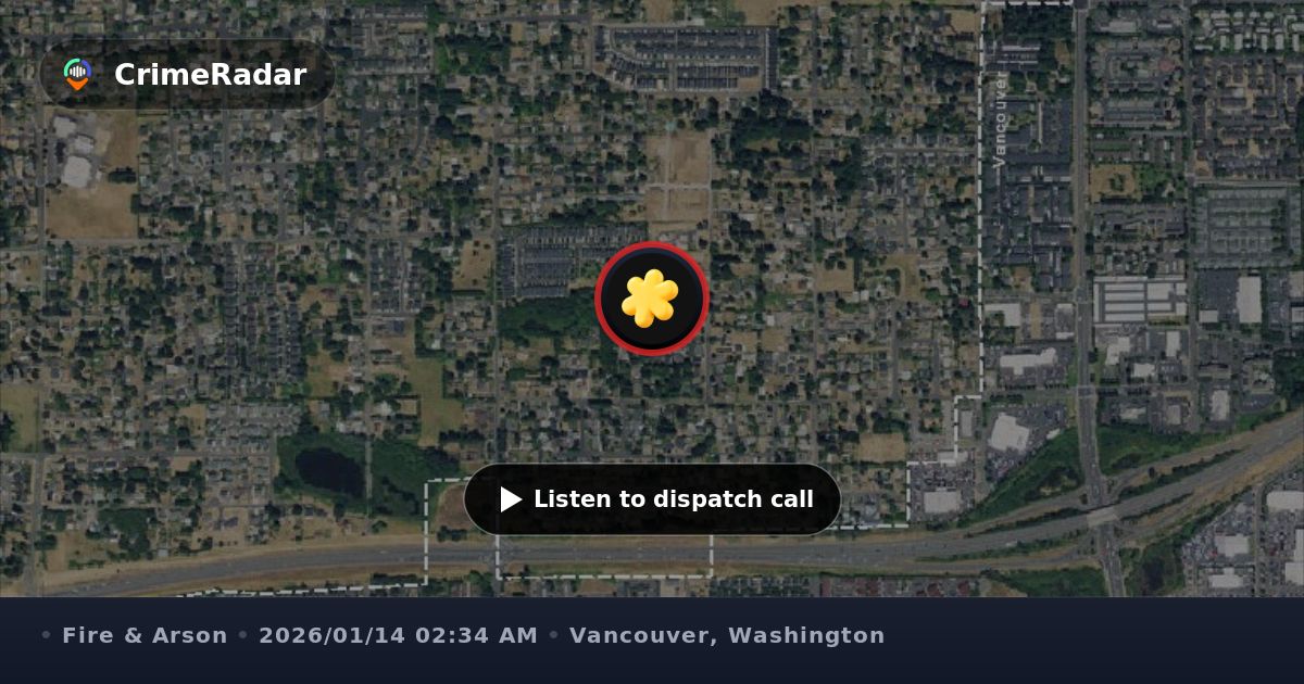 Dumpster fire near Fox Pointe Apartments, Vancouver WA | CrimeRadar