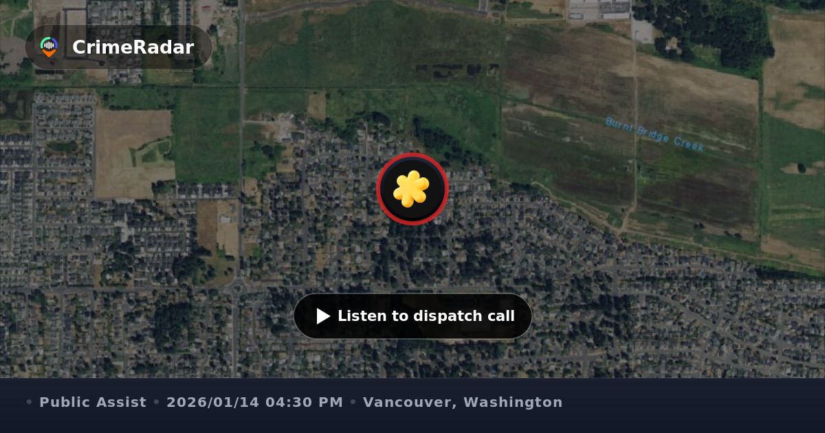 Fire crew assists with public call near NE 148th Ave, Vancouver WA ...