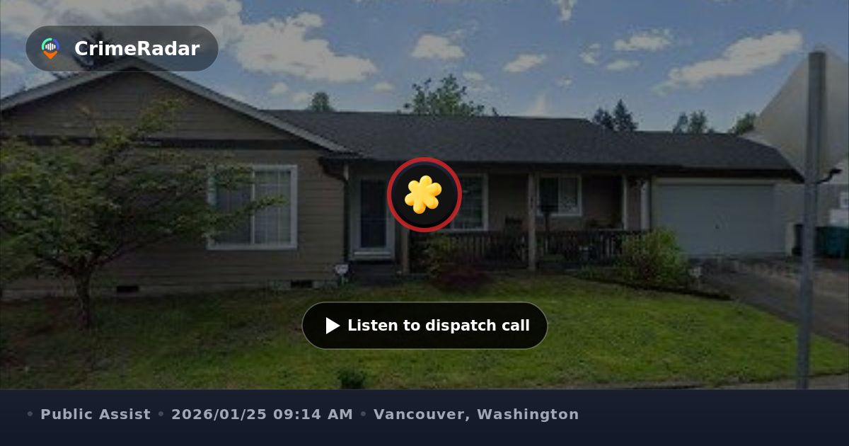 Crew assists with non-emergency call near NE 32nd Cir, Vancouver WA ...