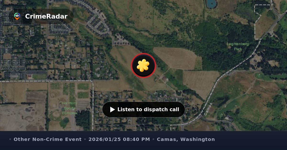 Fire crew assists with non-emergency call near NE 11th St, Camas WA ...