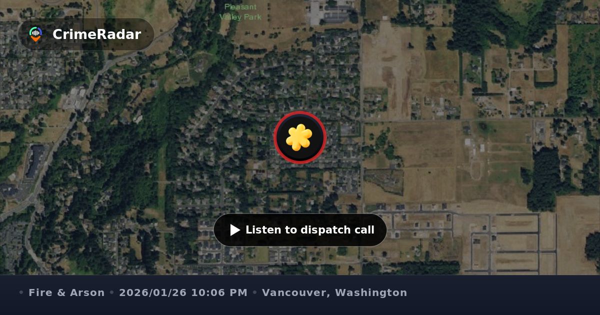 Small outside fire reported near 132nd Circle, Vancouver WA | CrimeRadar