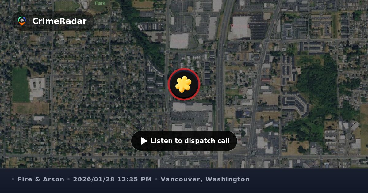 Fire crews respond to alarm near Chase Bank, Vancouver WA | CrimeRadar