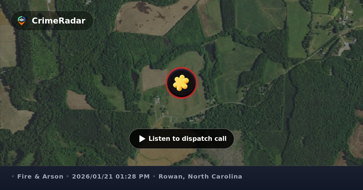 Controlled burn completed near Mountain Rd, Rowan County NC | CrimeRadar