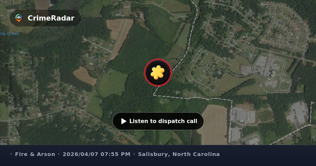 Structure fire on Grants Creek Road in Salisbury, Salisbury NC | CrimeRadar