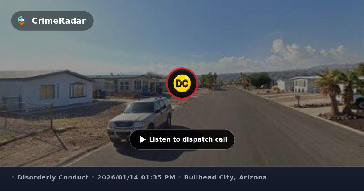 Possible disturbance outside Catholic Church, Bullhead City AZ | CrimeRadar