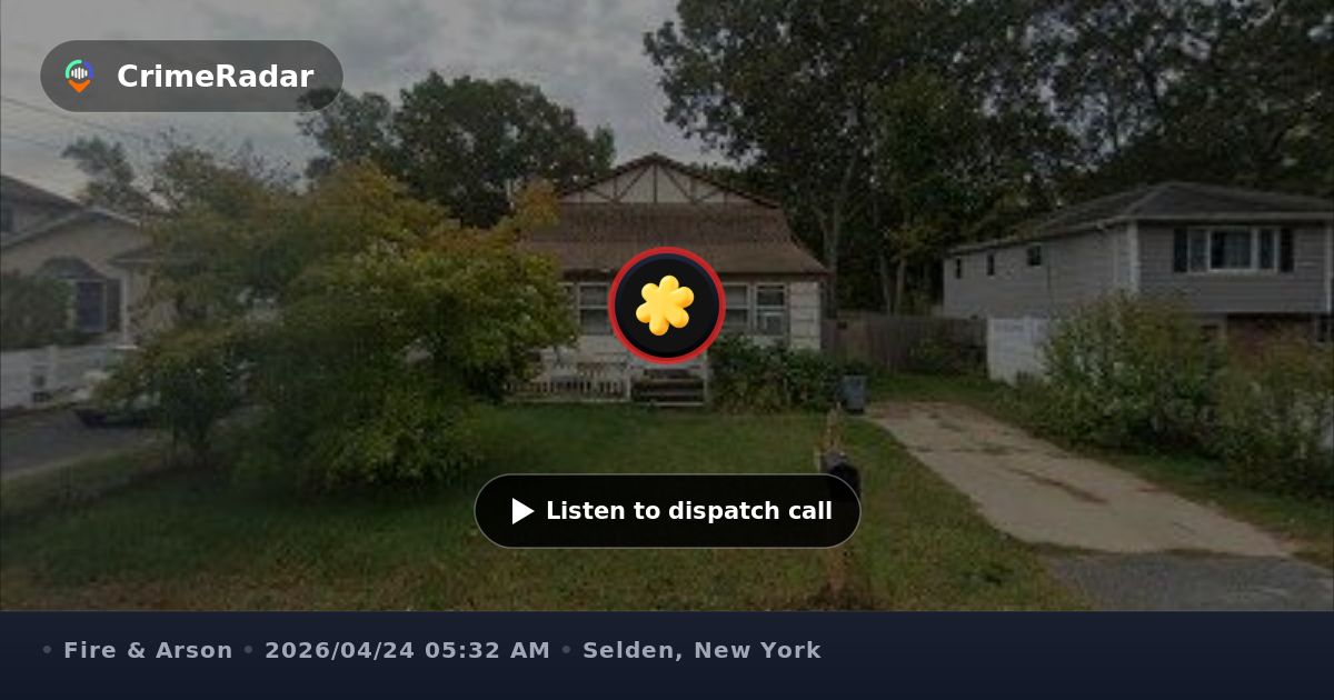 Residential house fire on Hollywood Avenue, Selden NY | CrimeRadar