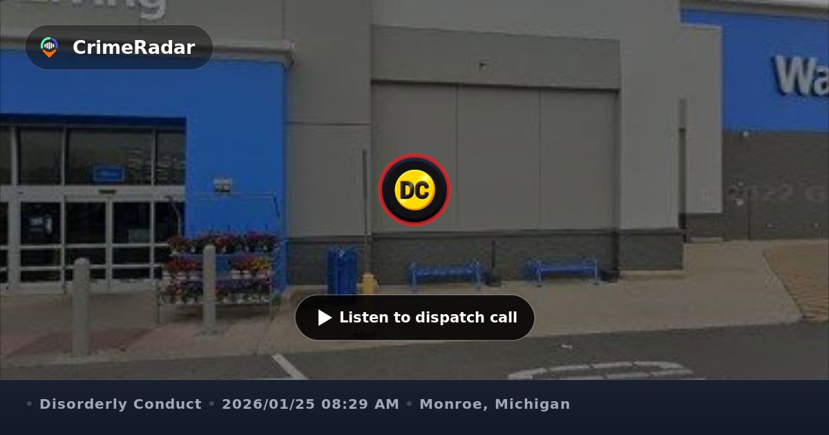 Deputies respond to disturbance at Walmart, Monroe MI | CrimeRadar
