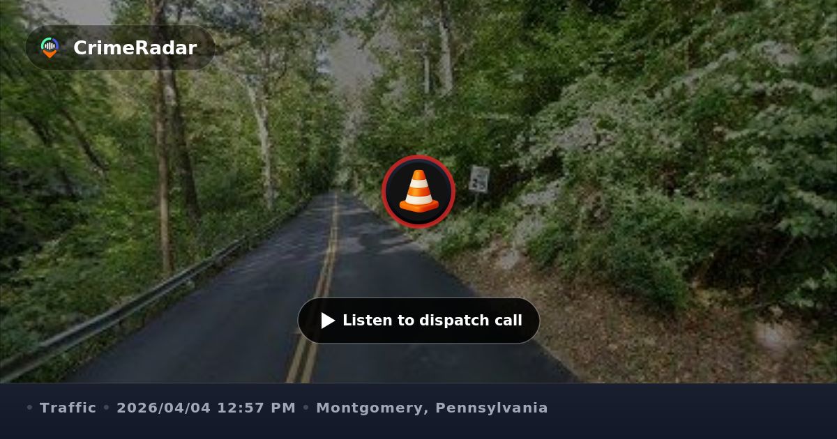Traffic crash with injuries on Mill Creek Road, Montgomery County PA ...