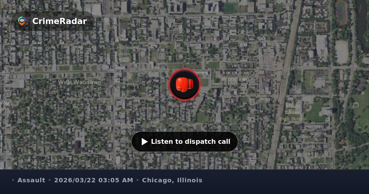 Group assault reported near Woodlawn Avenue, Chicago IL | CrimeRadar