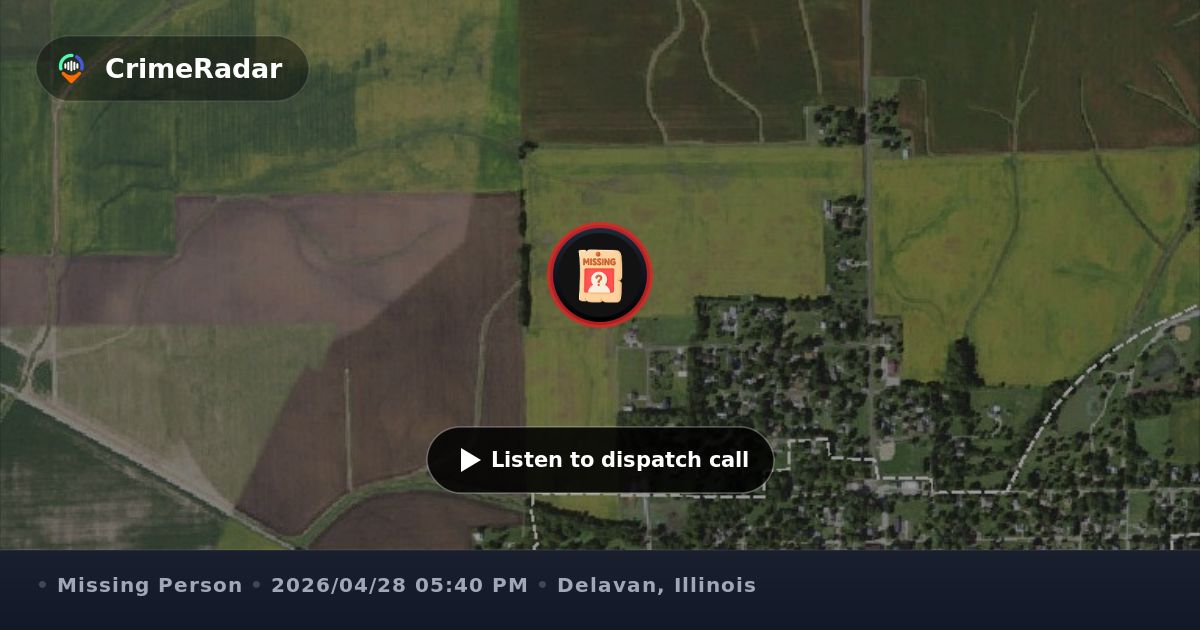 Report of missing son from home, Delavan IL | CrimeRadar