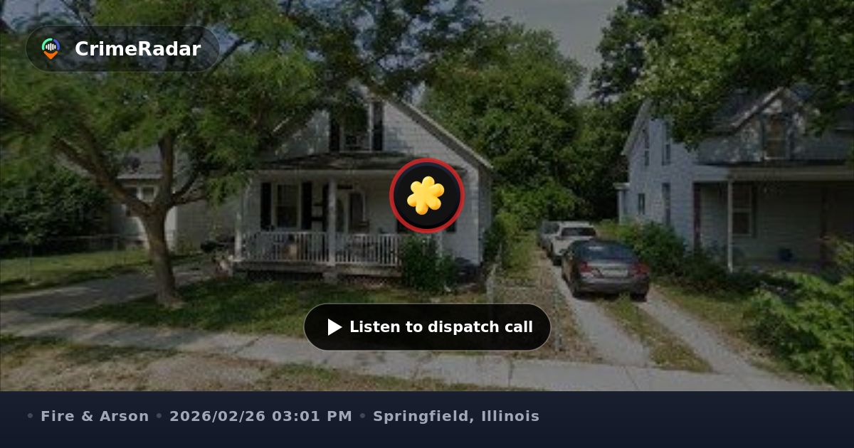 Utility crew responding to inside gas leak, Springfield IL | CrimeRadar