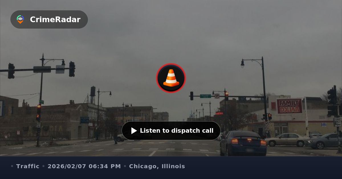Traffic stop for suspended plates on Madison Street, Chicago IL ...