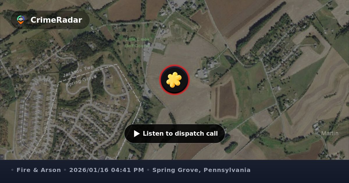 Spring Grove home fire alarm deemed false, Spring Grove PA | CrimeRadar