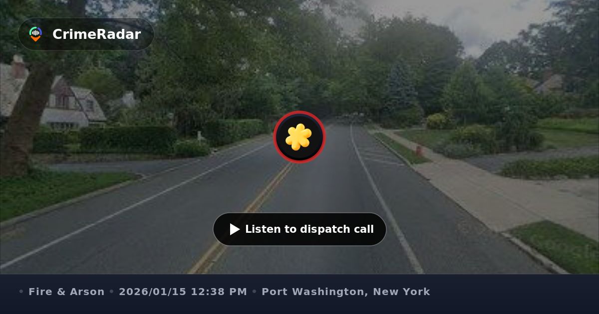 Apparent house fire near Beacon Hill Rd, Port Washington NY | CrimeRadar