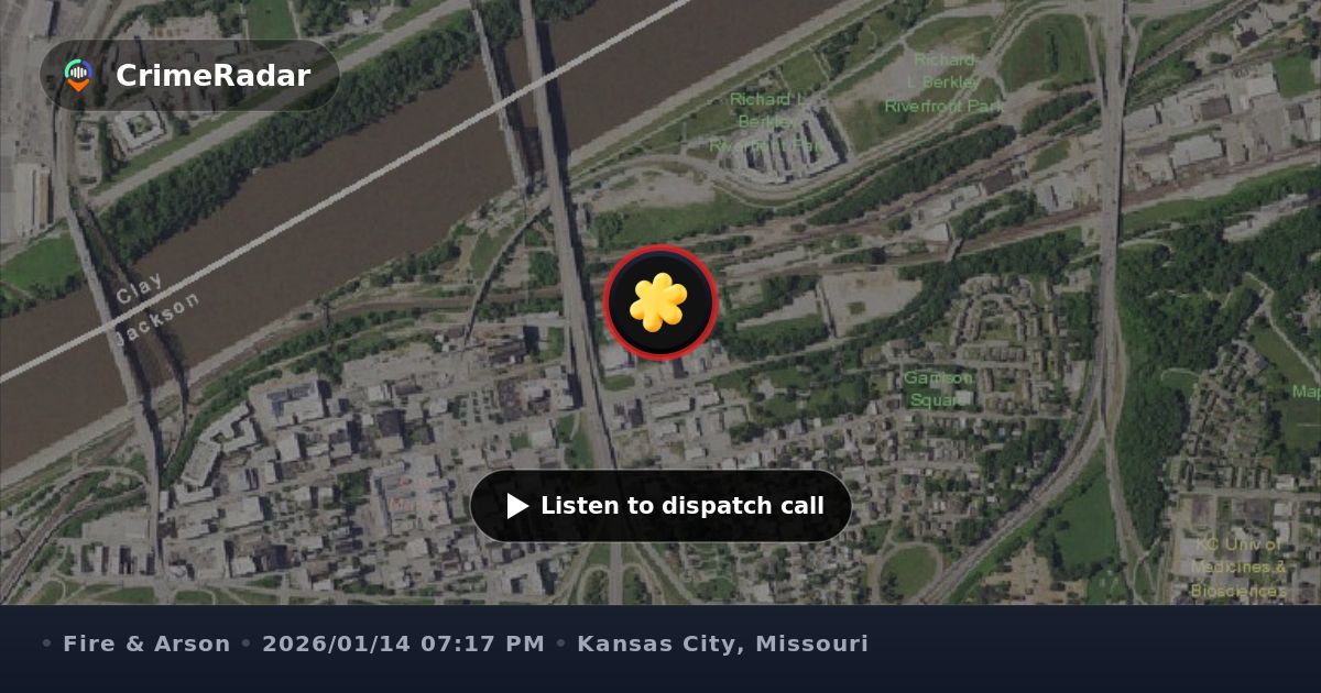Fire crews control blaze near Missouri Ave, Kansas City MO | CrimeRadar