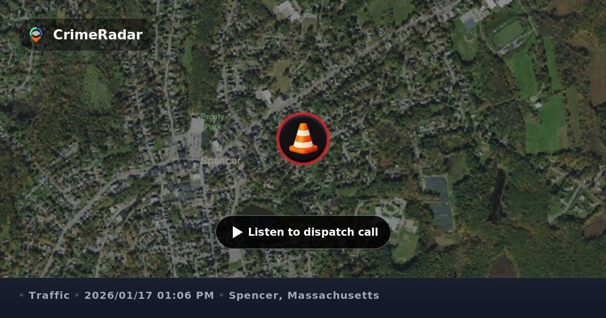 Vehicle obstructs stop sign near Church and Mechanic St, Spencer MA ...