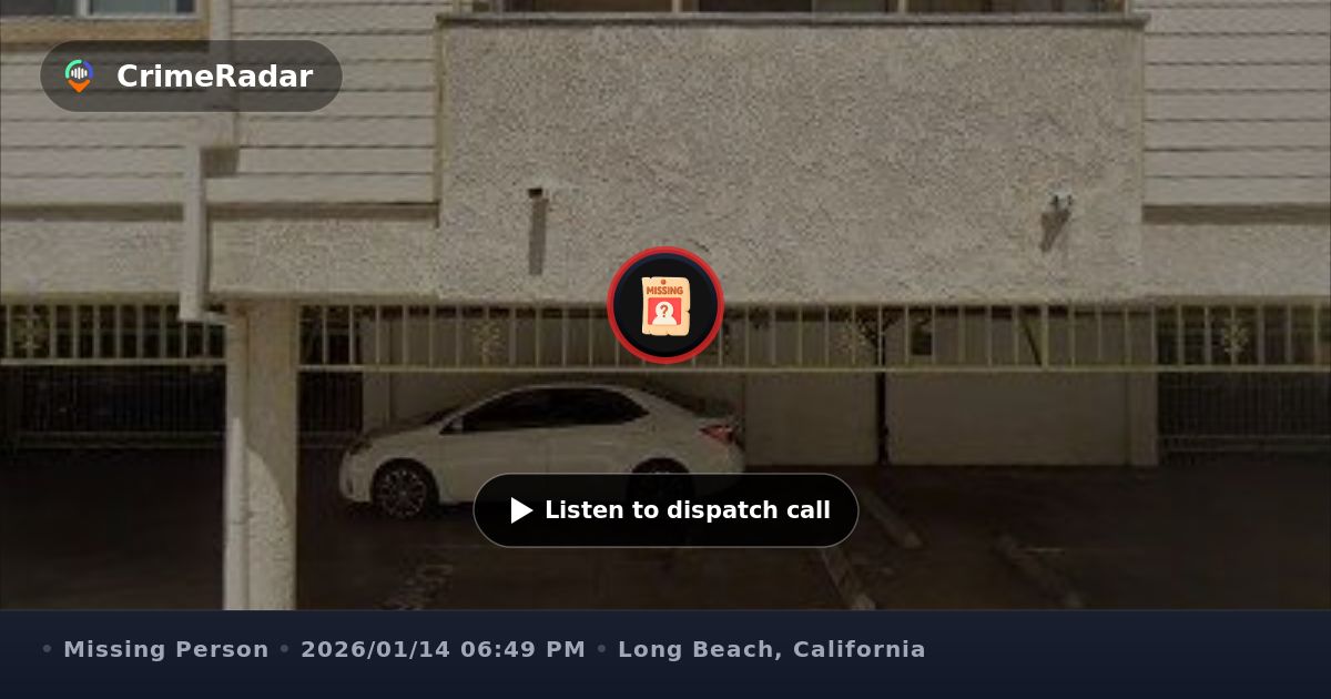 Officers conduct welfare check near Chestnut Ave, Long Beach CA ...