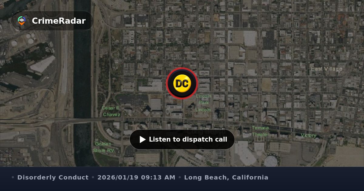 Deputies check on man near Long Beach City Hall, Long Beach CA | CrimeRadar