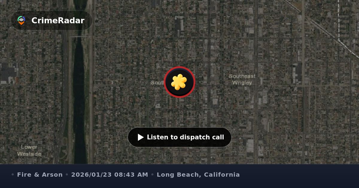 Crews contain brush fire near Henderson Park, Long Beach CA | CrimeRadar
